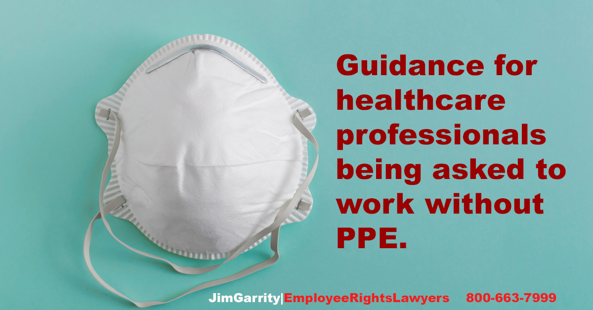 Guidance for Healthcare Workers on Working without PPE – Jim Garrity ...